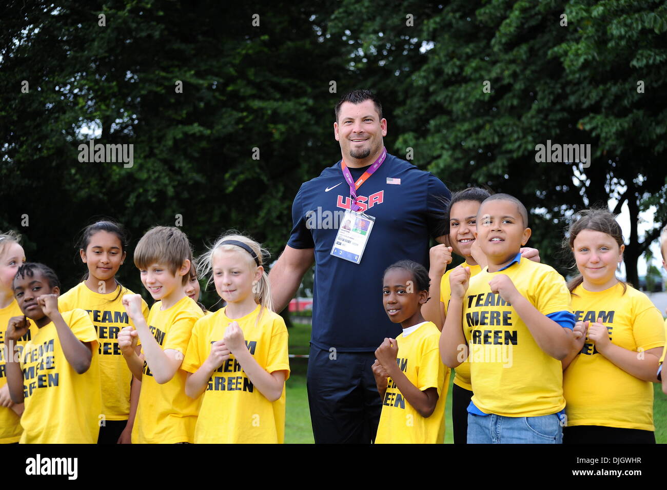 Jarred Rome (Discus) Olympic Team USA take part in a sports festival ...