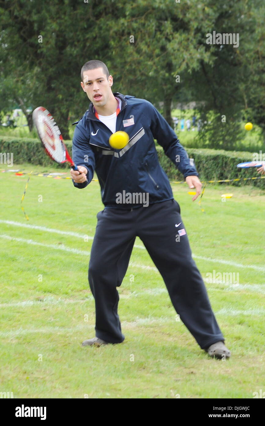 Craig Kinsley (Javelin) Olympic Team USA take part in a sports festival ...
