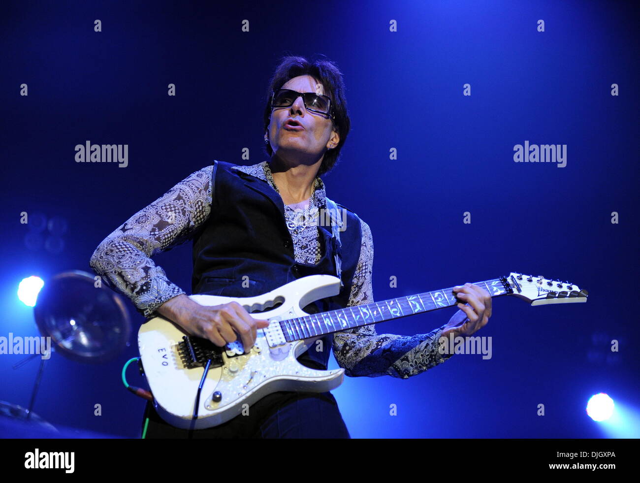 Steve Morse, Steve Vai and Joe Satriani perform during the G3 tour held ...