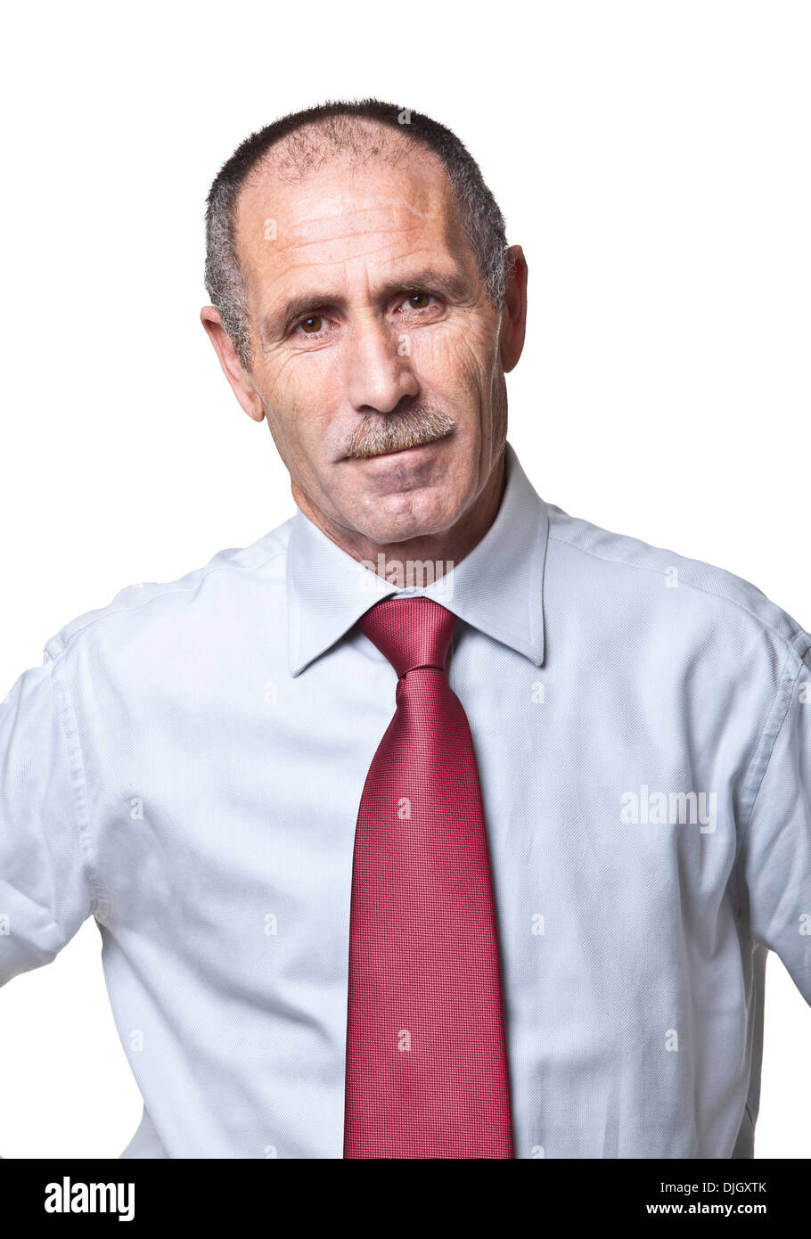 portrait of senior isolated on white background Stock Photo - Alamy