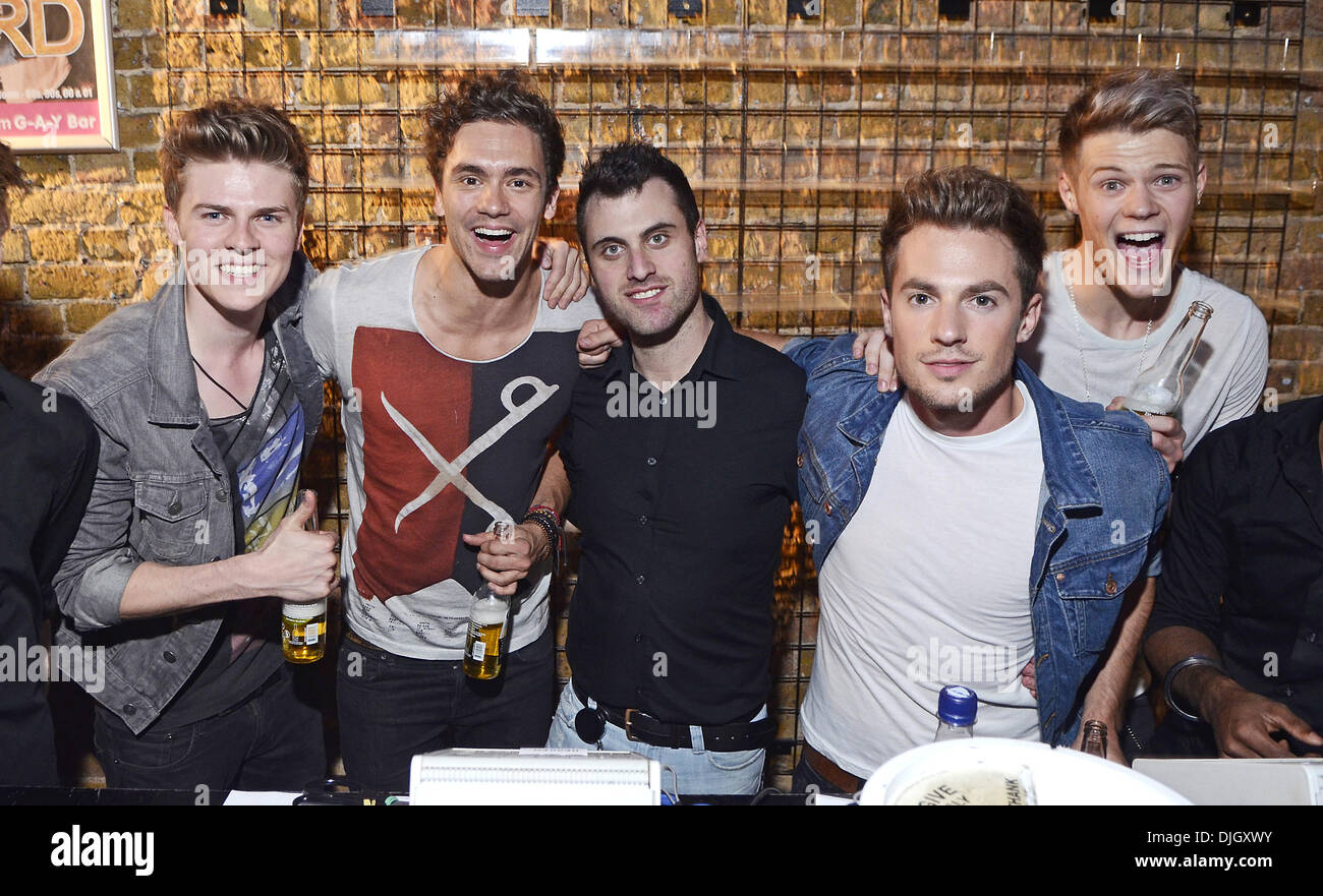 Joel Peat, Andy Brown, Adam Pitts, Ryan Fletcher UK boy band Lawson ...