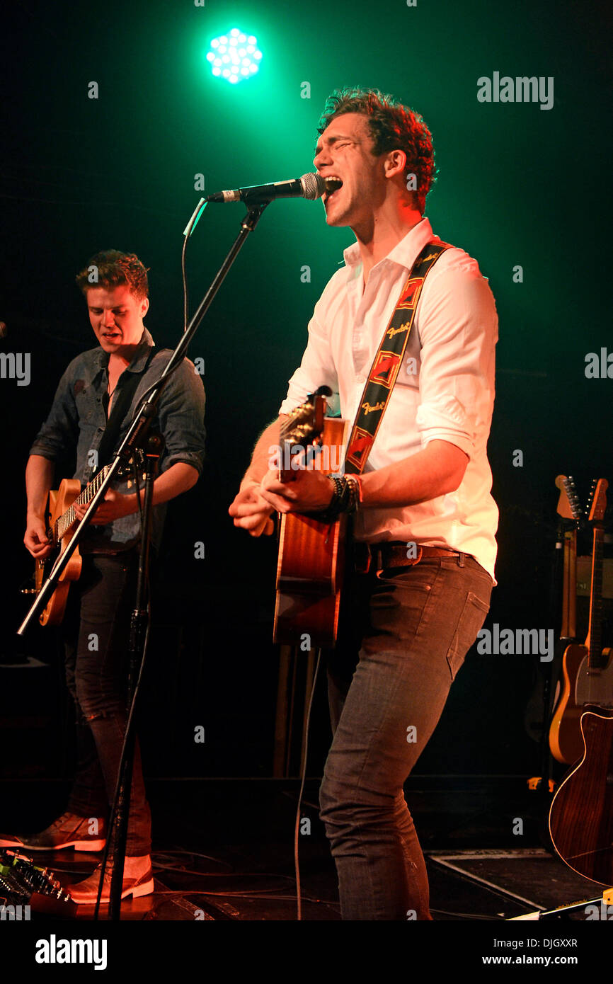Andy Brown UK boy band Lawson party and performance at G-A-Y London ...