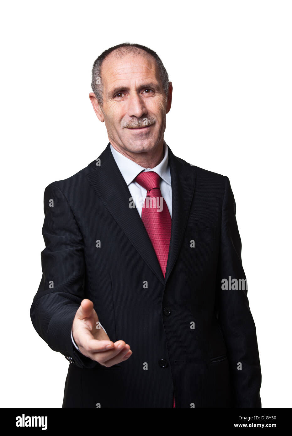portrait of senior isolated on white background Stock Photo - Alamy