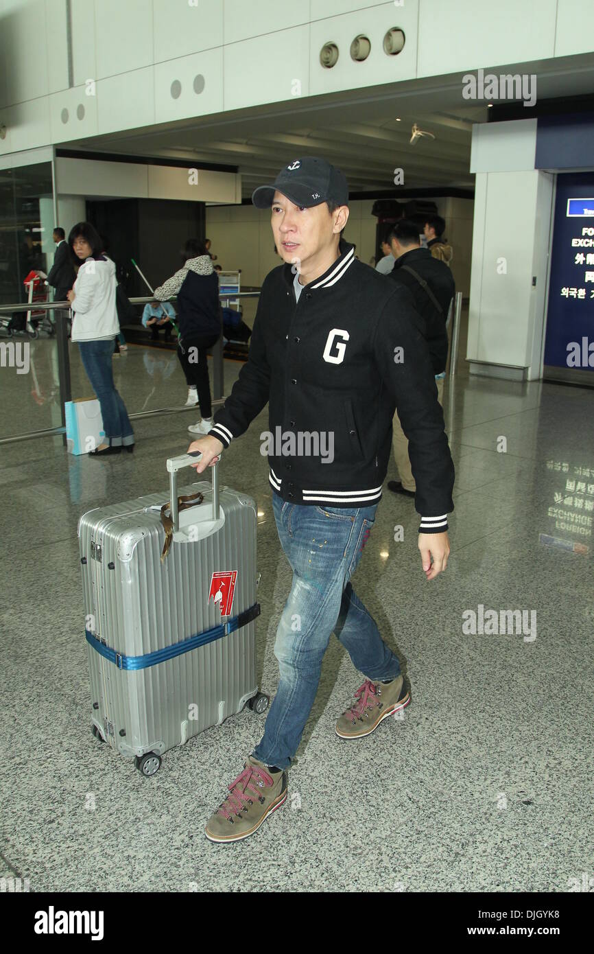 Hong Kong, China. 27th Nov, 2013. Actor Nick Cheung returns to Hong ...