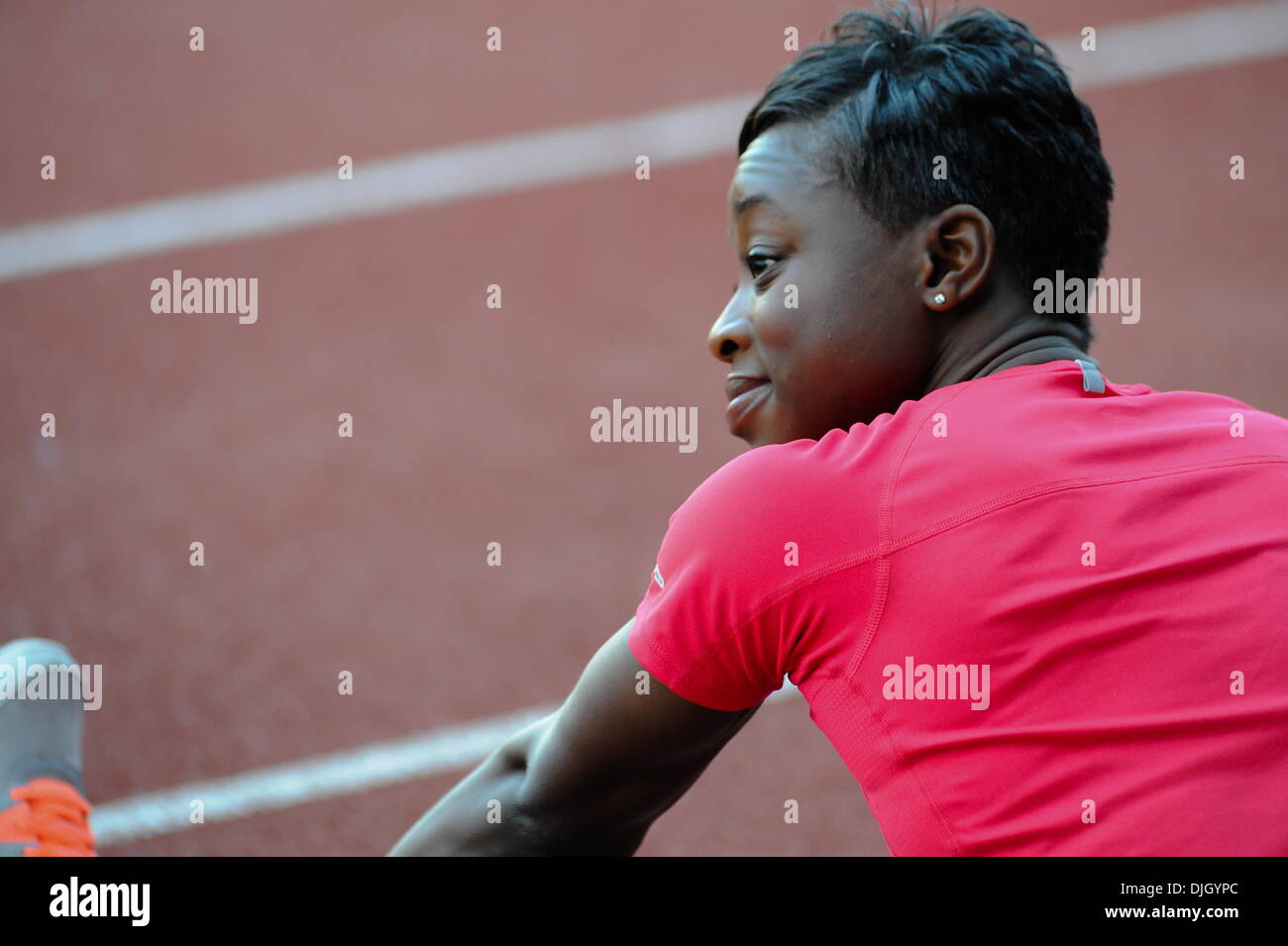 Allyson Felix The USA Olympic Track and Field team train at Alexander ...
