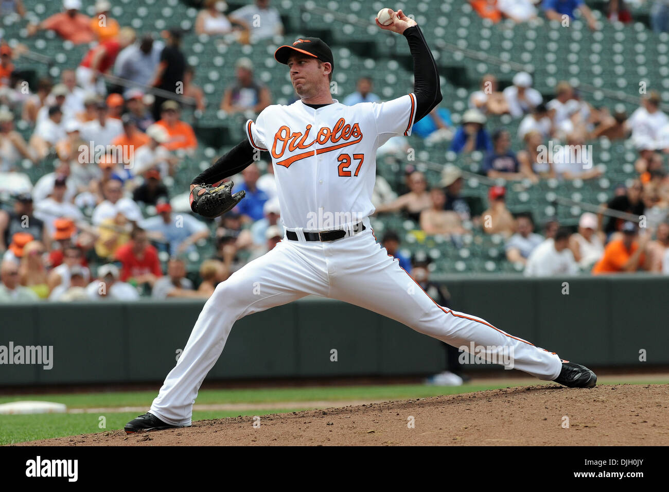 25 July 2010: Baltimore Orioles relief pitcher Mark Hendrickson (27 ...