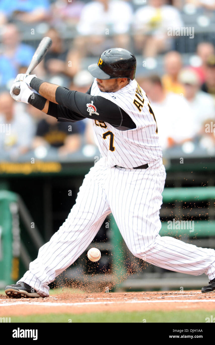 7/25 2010: Pittsburgh Pirates 3B Alvarez (17) fouls off a pitch in the ...