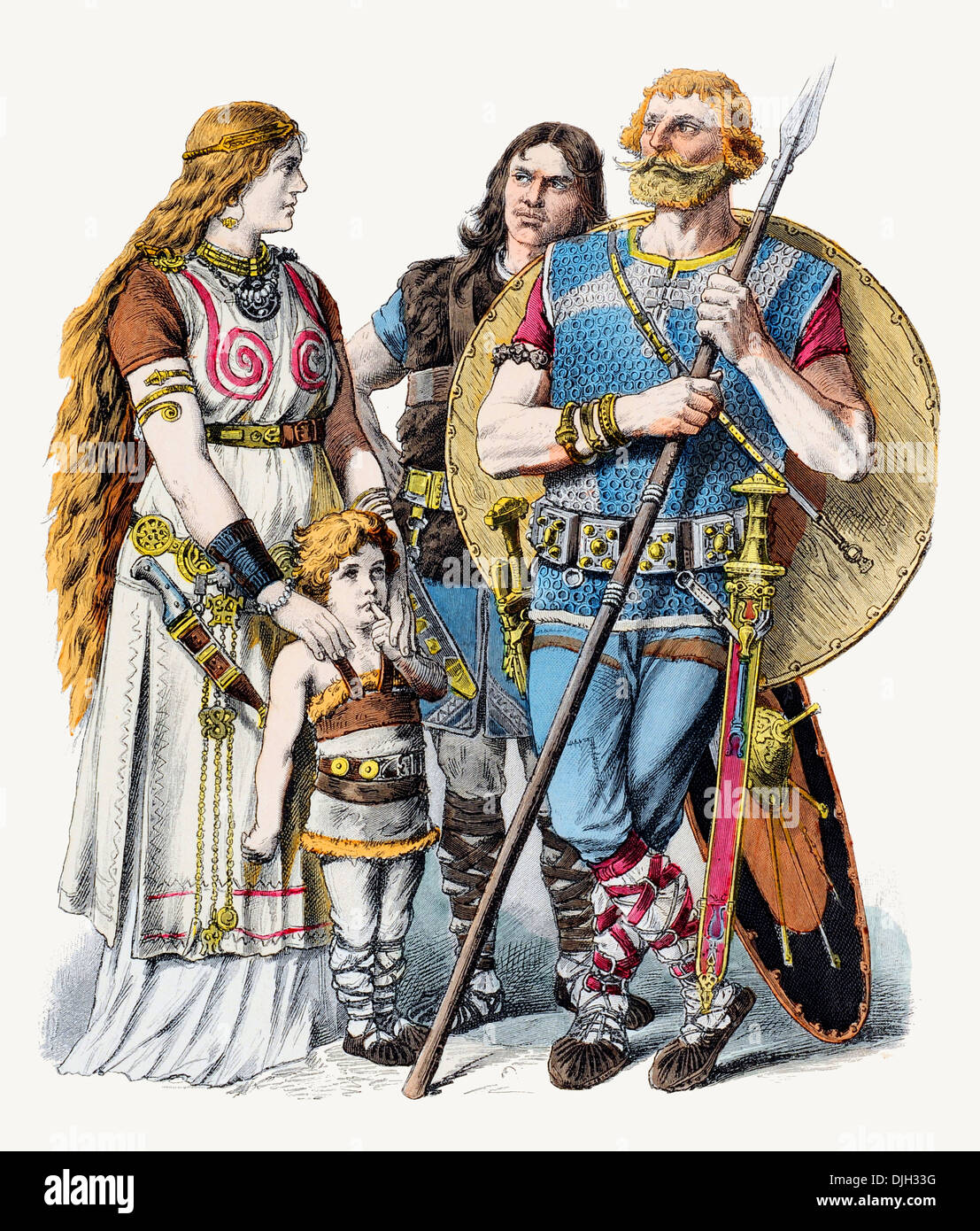 Third 3rd III and 4th fourth IV century AD Northern European Tribes ...