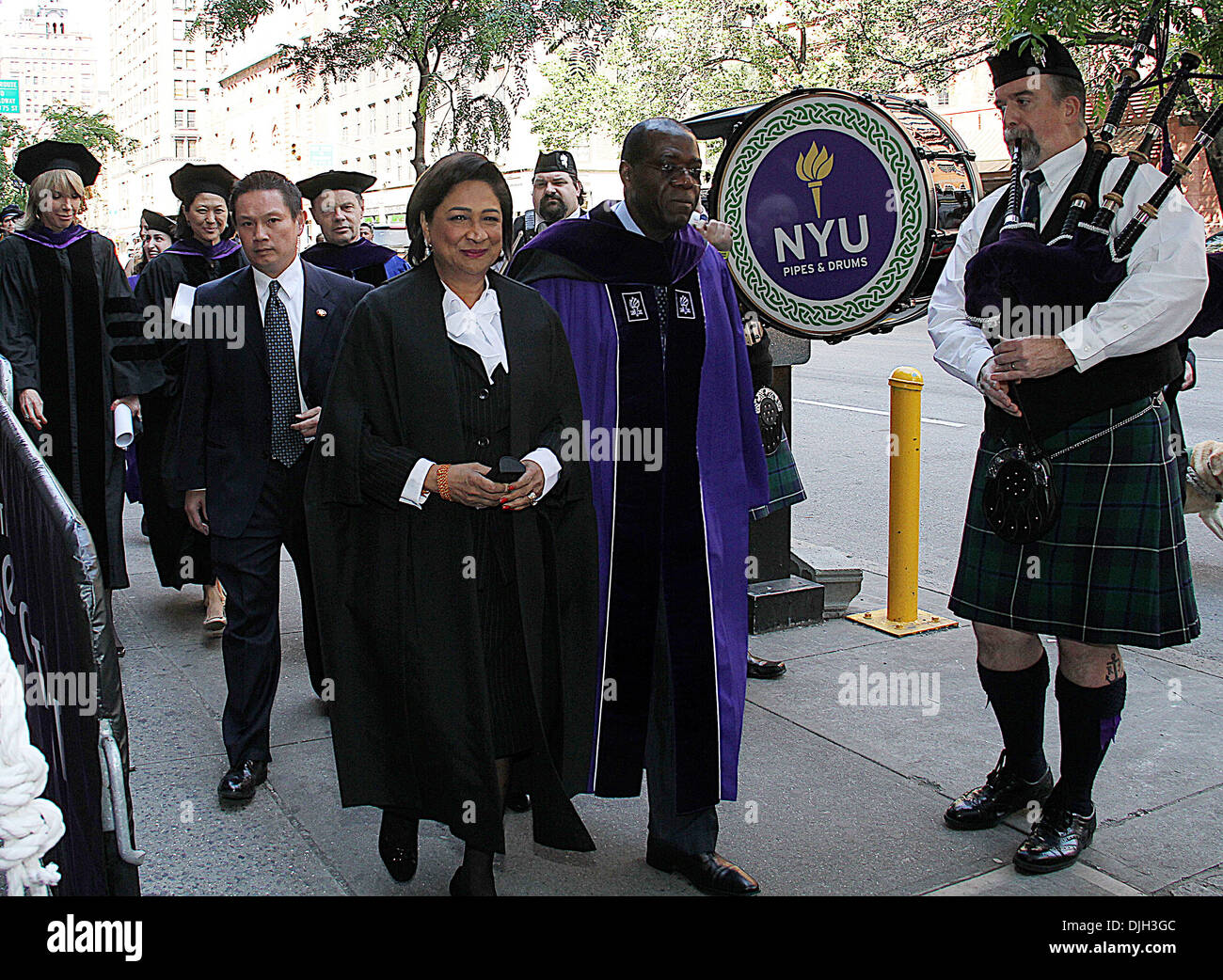 Prime Minister of Trinidad and Tobago Kamla Persad-Bissessar and ...