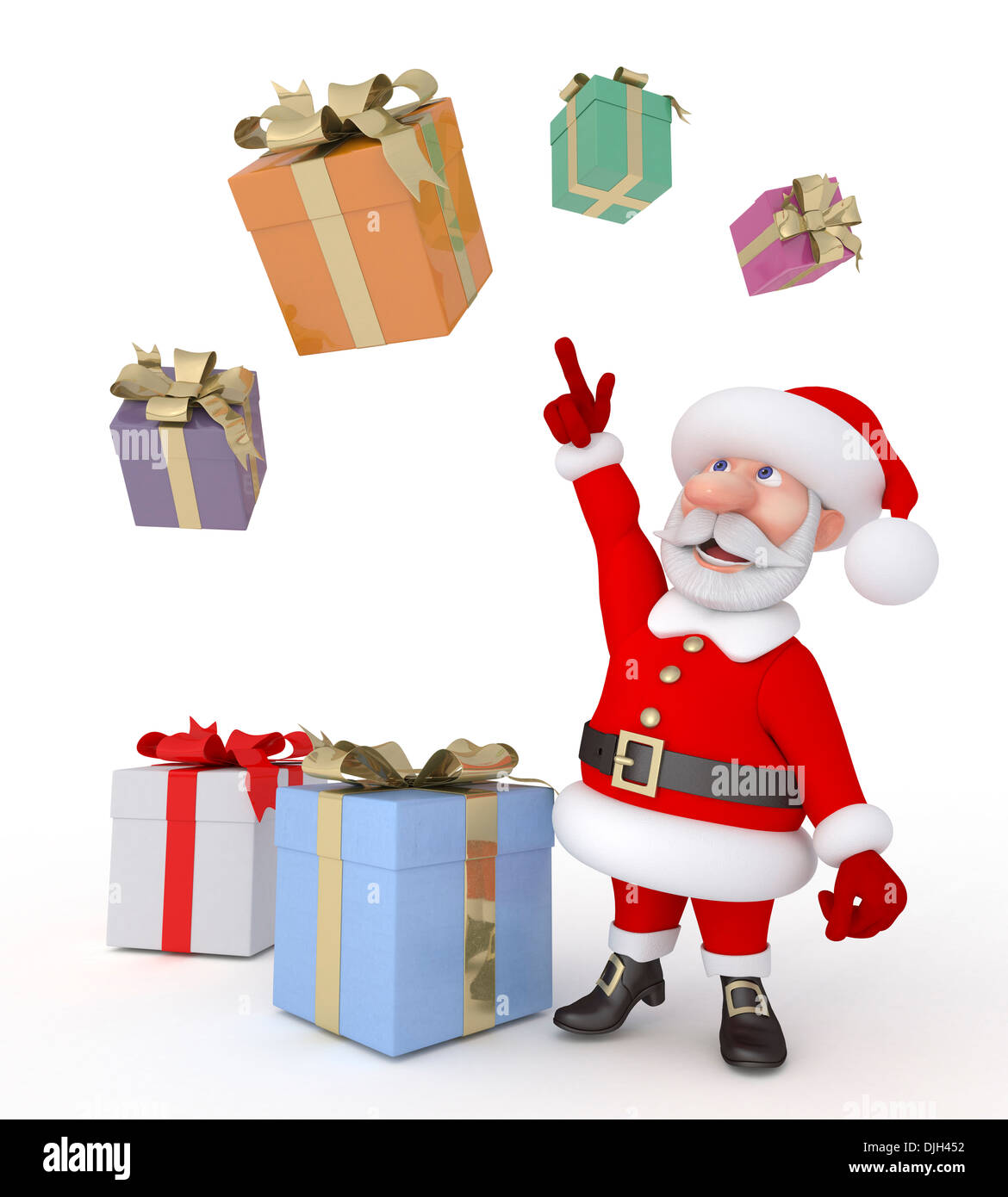 New Year's congratulation from Santa Claus Stock Photo - Alamy