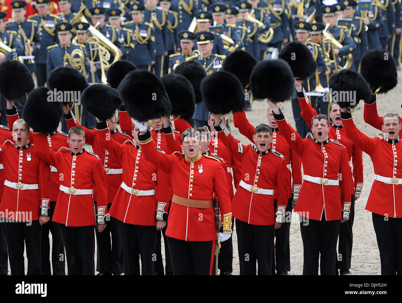 Military personnel during Armed ces Diamond Jubilee Parade and Muster ...
