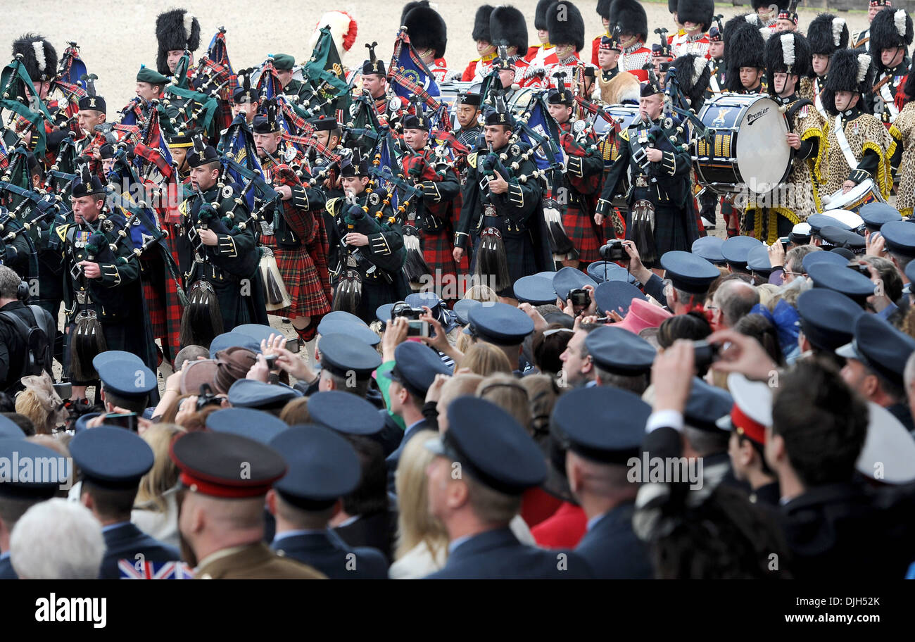Military personnel during Armed ces Diamond Jubilee Parade and Muster ...