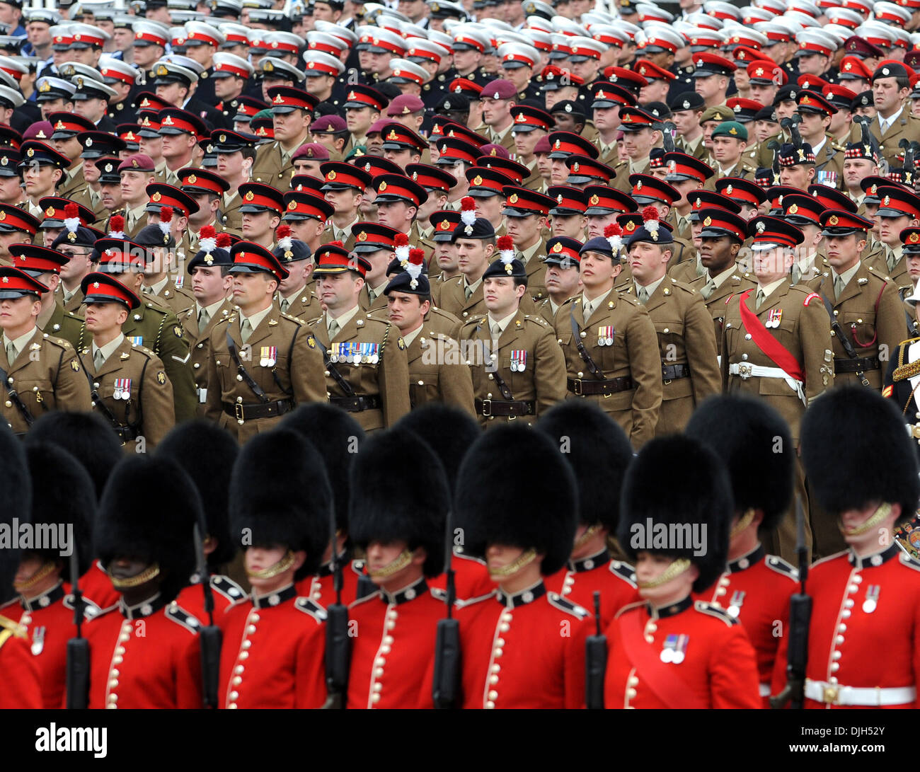 Military personnel during Armed ces Diamond Jubilee Parade and Muster ...