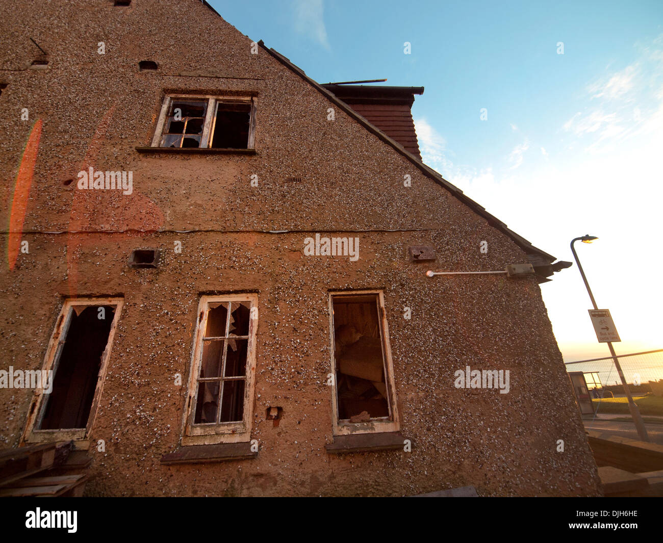 A neglected and disintegrating house in southern England Stock Photo ...