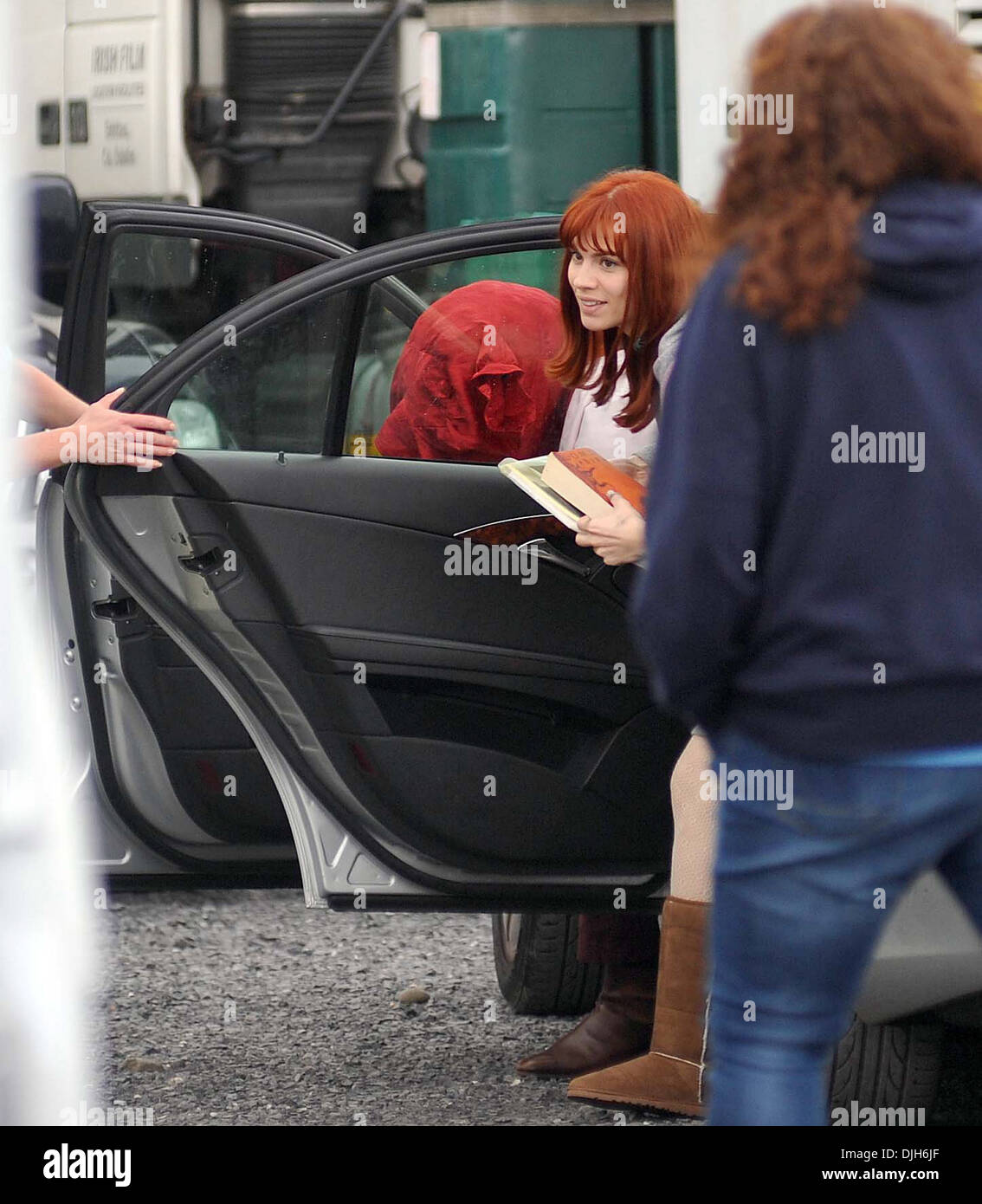 Andre Benjamin aka Andre 3000 and Hayley Atwell Celebrities on film set ...