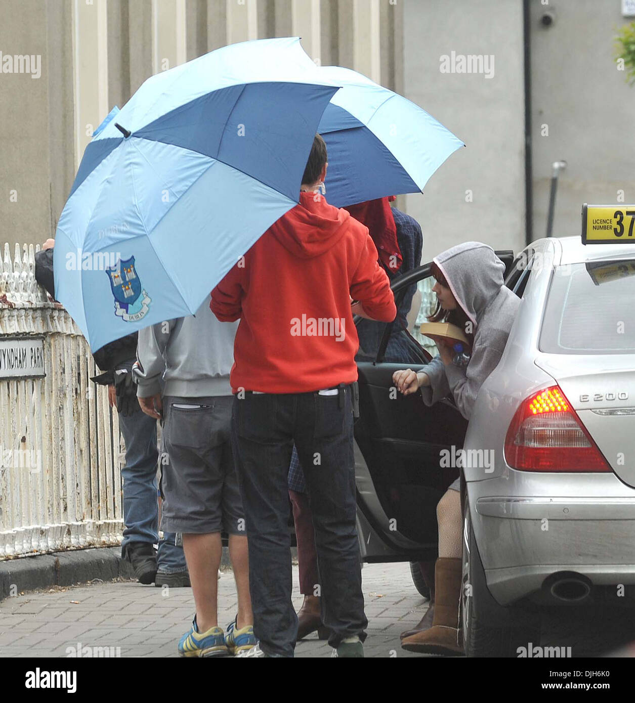 Andre Benjamin aka Andre 3000 and Hayley Atwell Celebrities on film set ...
