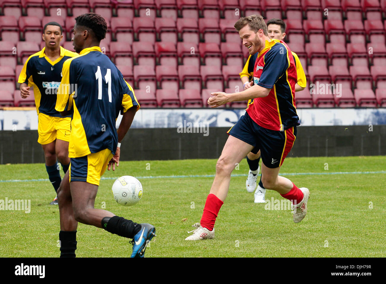 Rick Edwards Celebrity Soccer Six match held at West Ham Football Club ...
