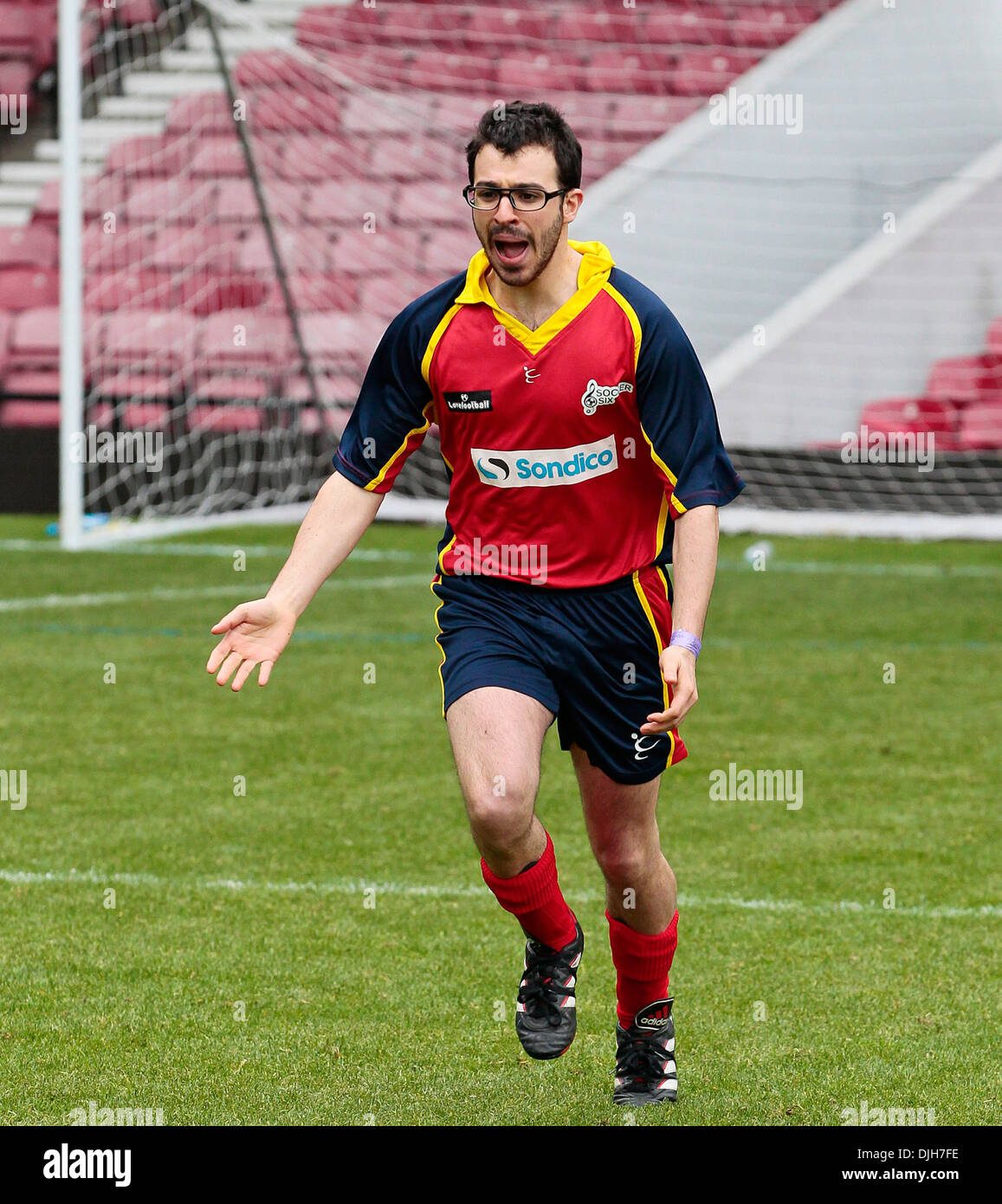 Simon Bird Celebrity Soccer Six match held at West Ham Football Club ...