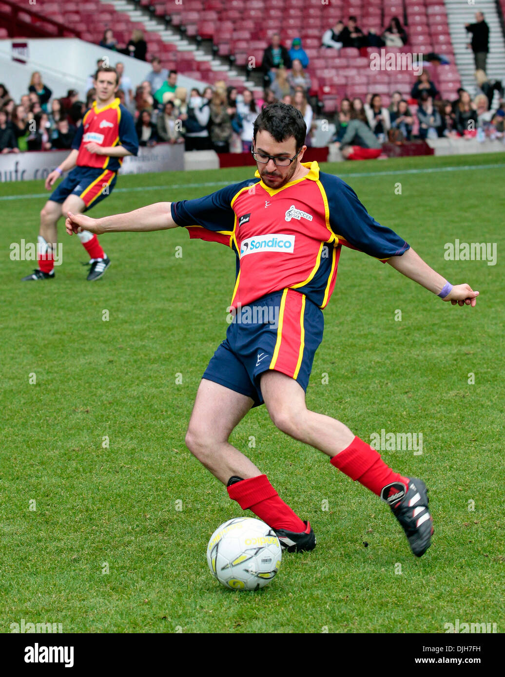 Simon Bird Celebrity Soccer Six match held at West Ham Football Club ...