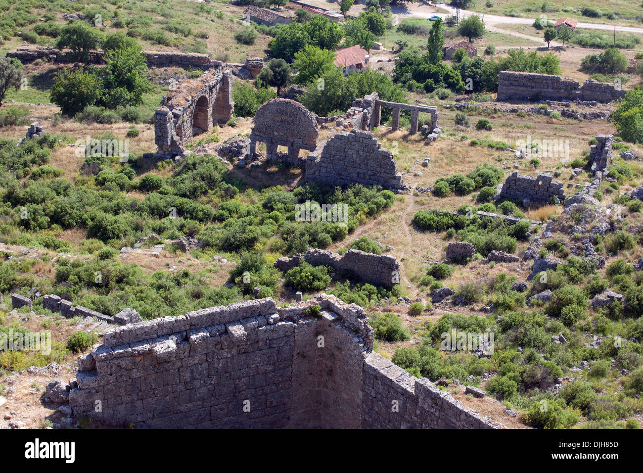 Scenic view of Silyon ancient city Antalya Turkey Stock Photo - Alamy