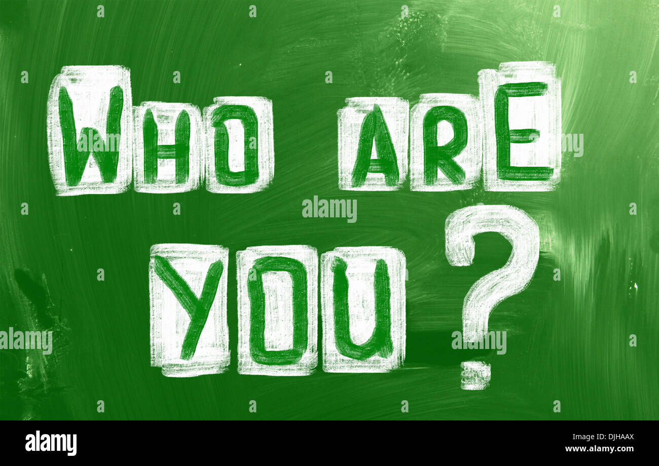 Who Are You Concept Stock Photo - Alamy