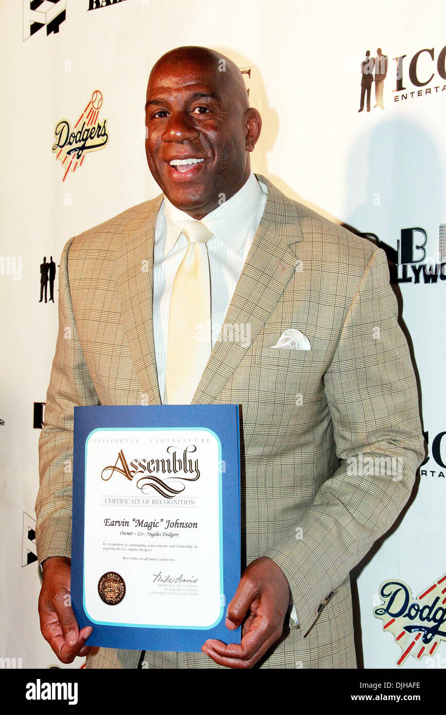 Magic Johnson Celebration of Magic Johnson involvement with LA Dodgers ...
