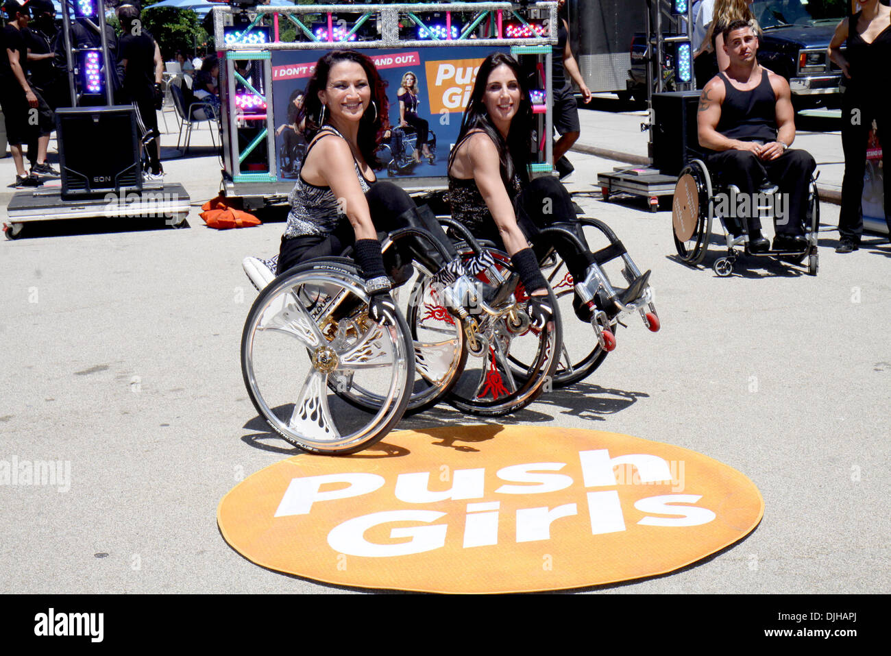 Auti Angel and Mia Schaikewitz performs at Sundance Channel's 'Push ...