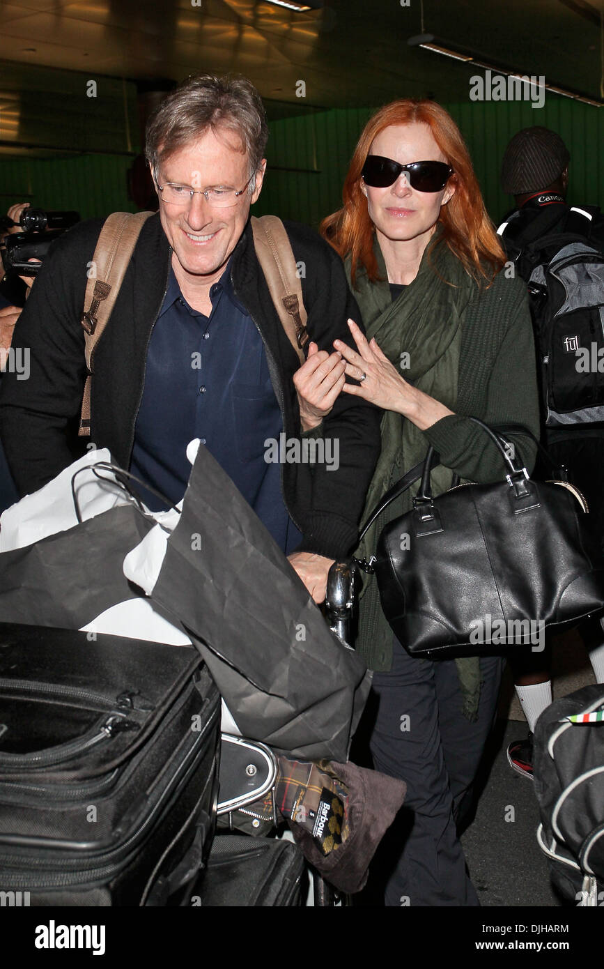 Marcia Cross and husband Tom Mahoney Celebrities seen at LAX airport ...