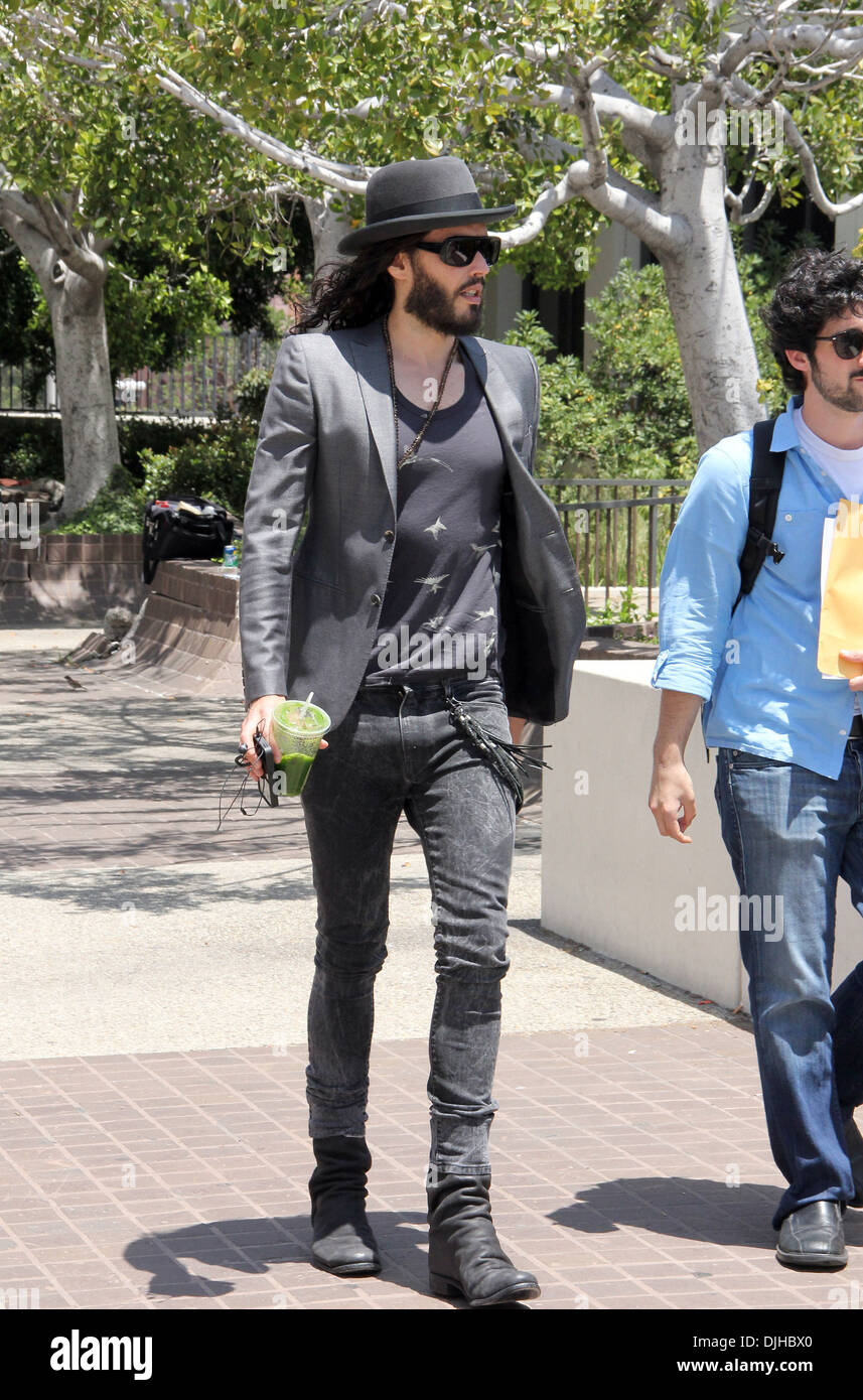 Russell Brand is seen out and about in Los Angeles Los Angeles ...