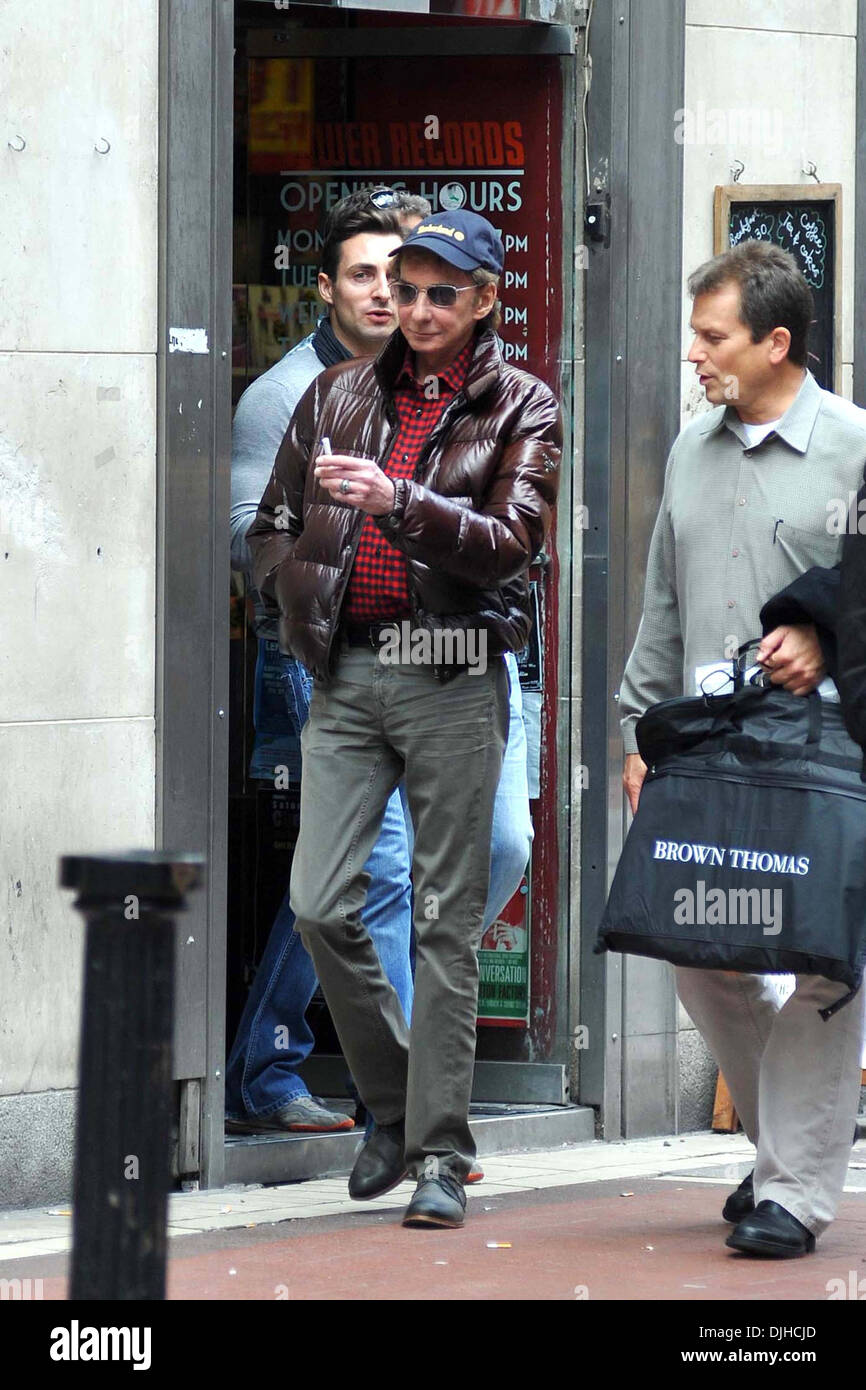 Singer Barry Manilow is seen shopping on Grafton Street with his ...