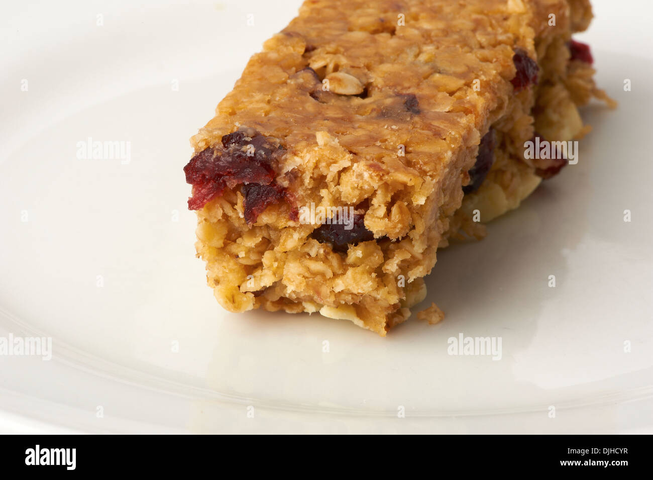 Flapjack on a plate Stock Photo - Alamy
