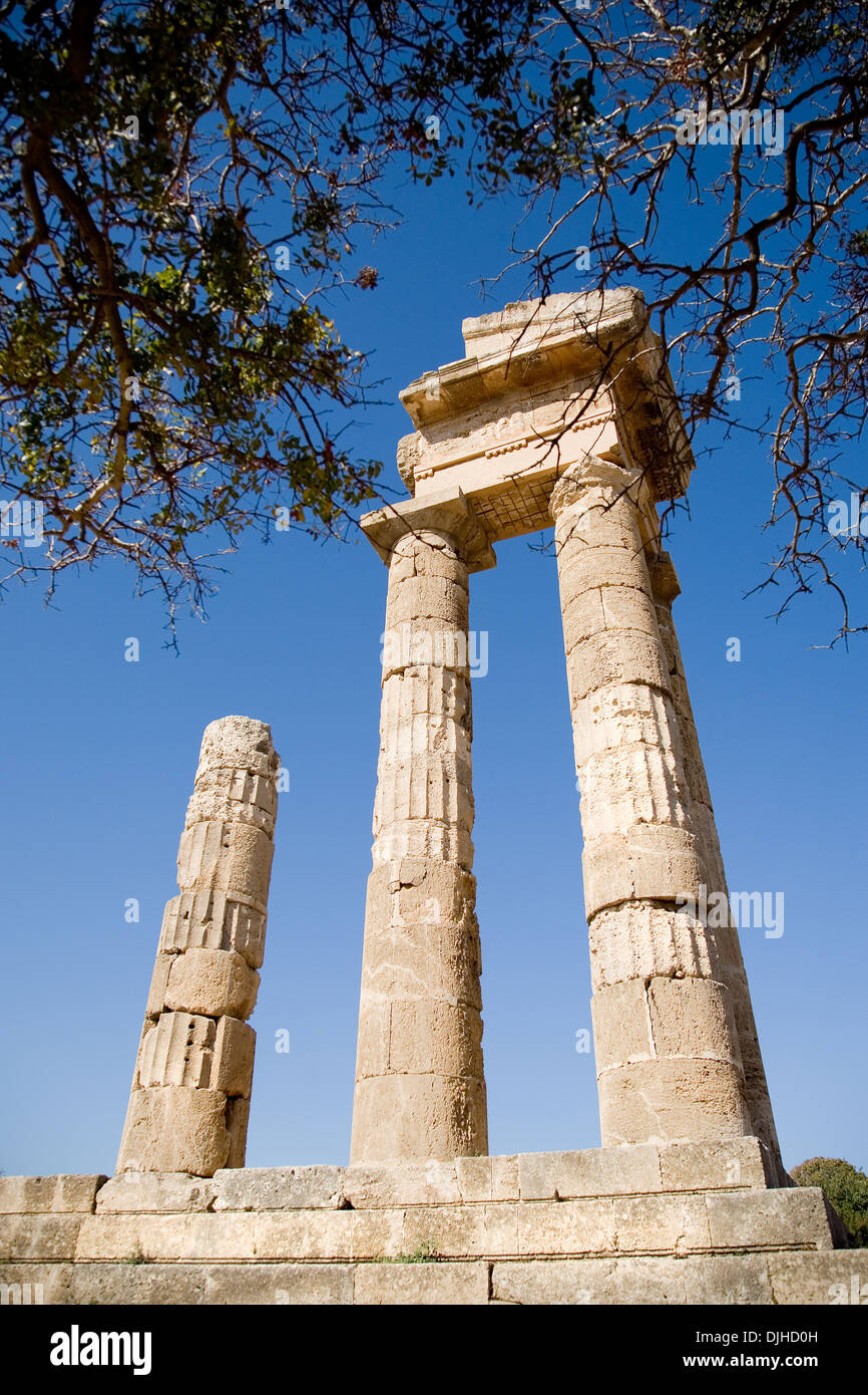 The Acropolis of Rhodes - Greece Stock Photo - Alamy