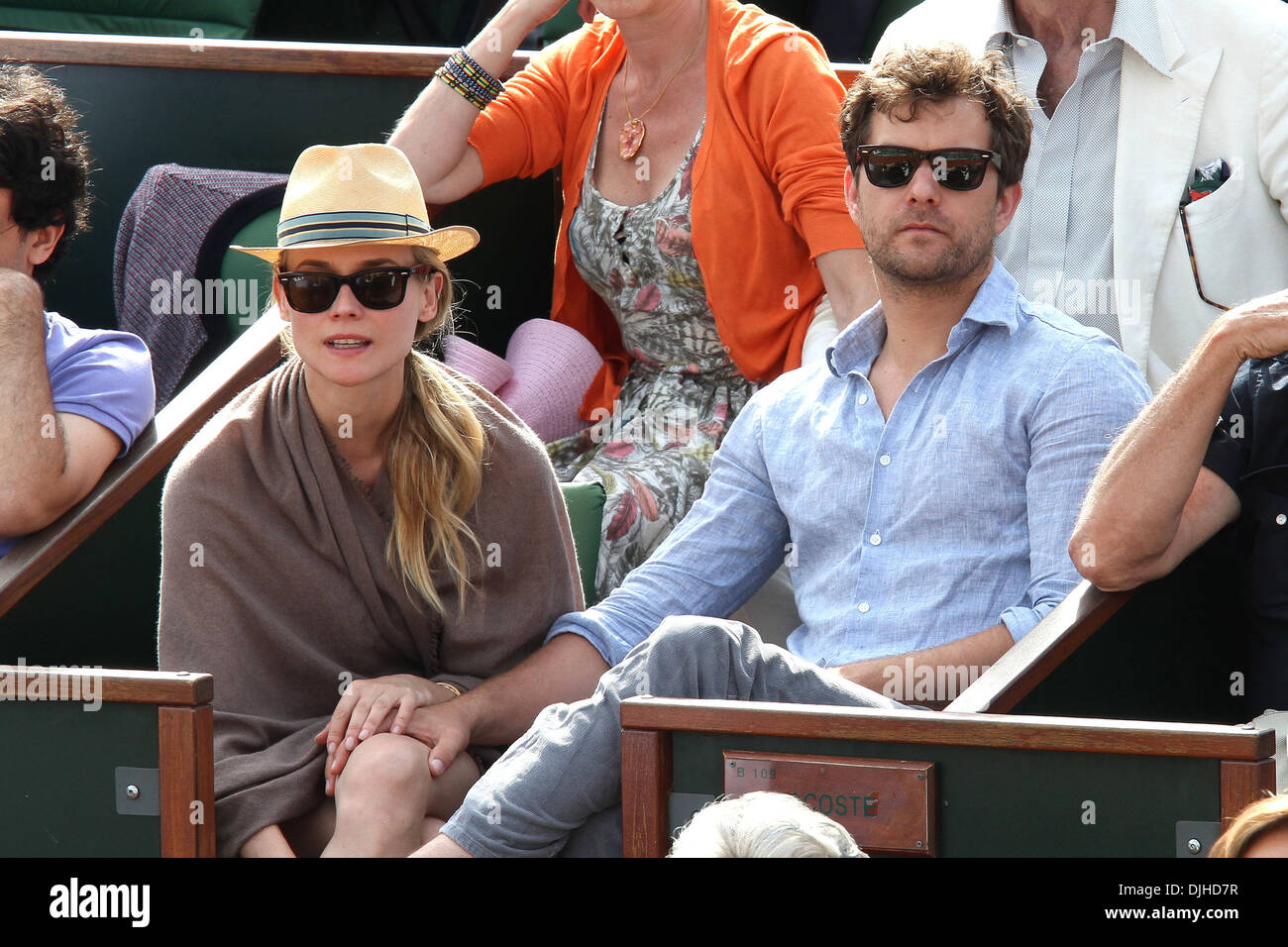 Diane Kruger and Joshua Jackson Celebrities at the Roland Garros ...