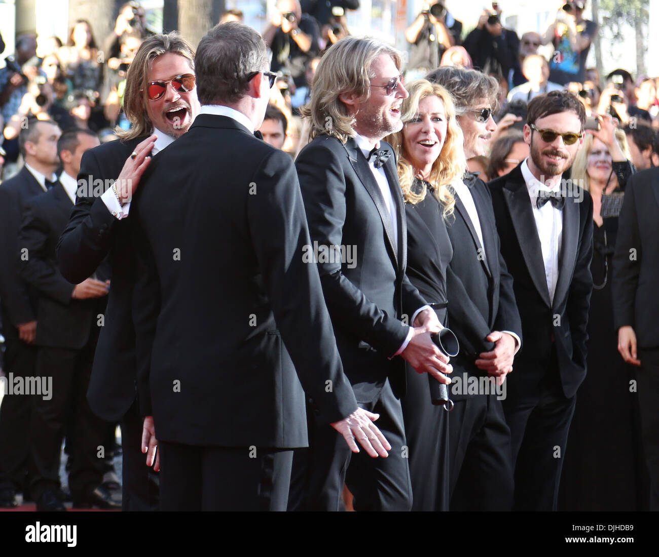 Brad Pitt Dede Gardner Ray Liotta Ben Mendelsohn and Scoot McNairy ...