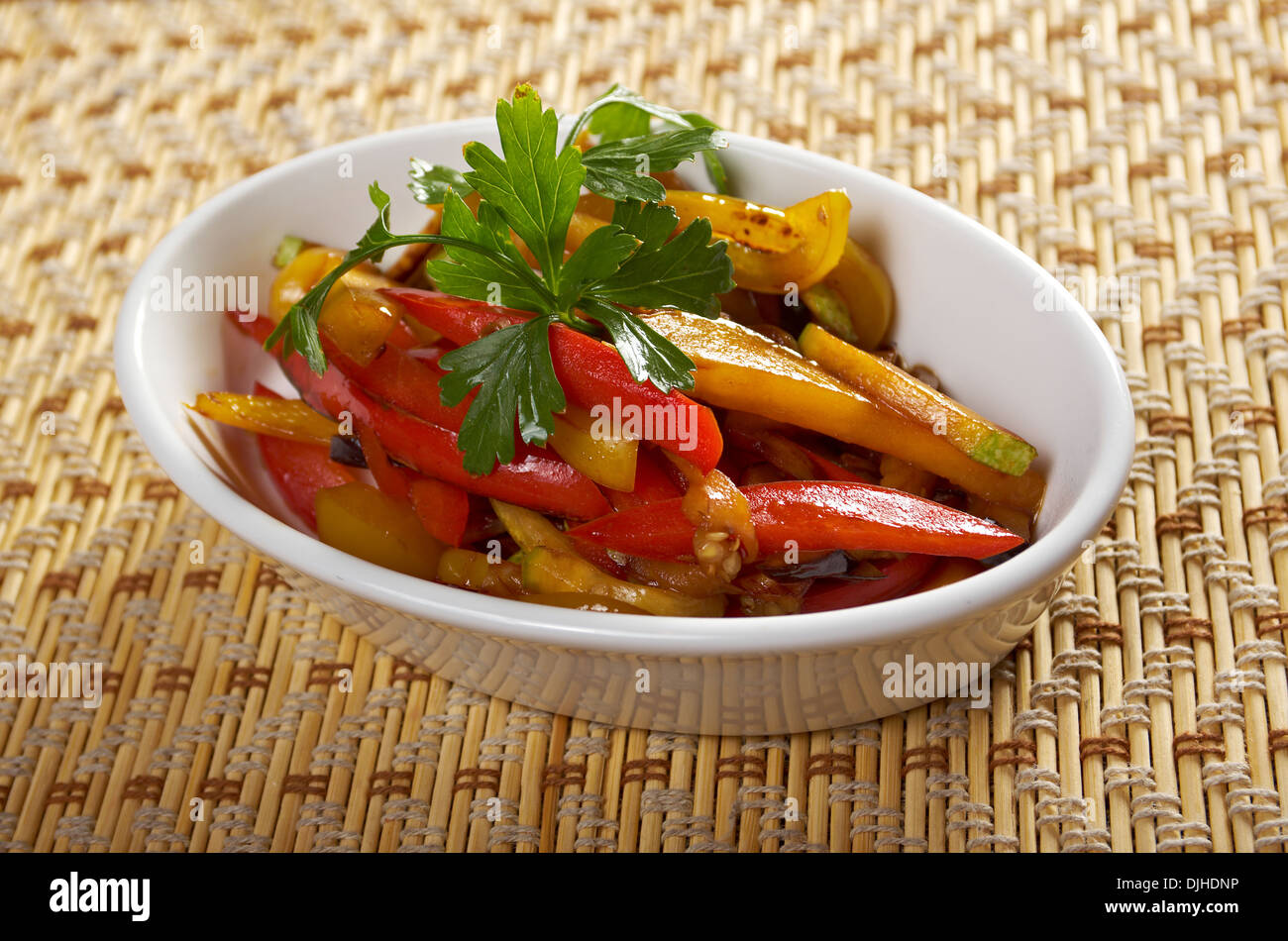 Stir Fried Vegetables roasted .Shallow depth-of-field Stock Photo - Alamy