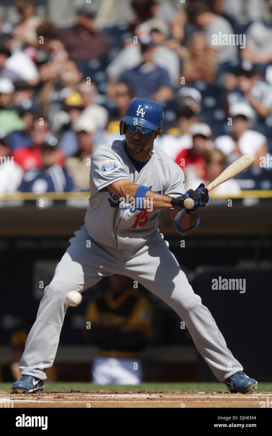 Dodgers Rafael Furcal in the box against the Padres during game 3 at ...