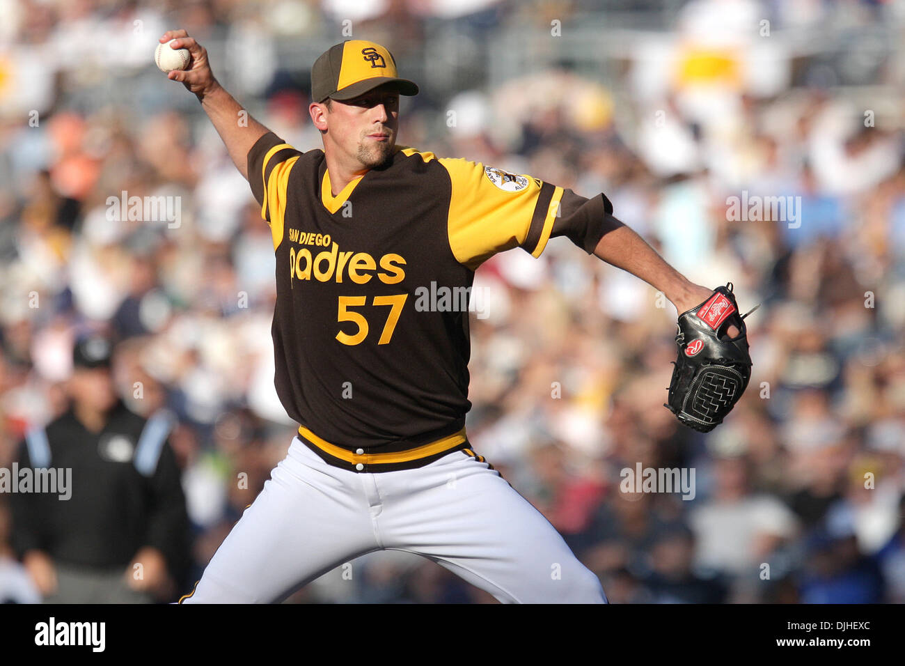 Padres reliever Luke Gregerson took the mound against the Dodgers ...