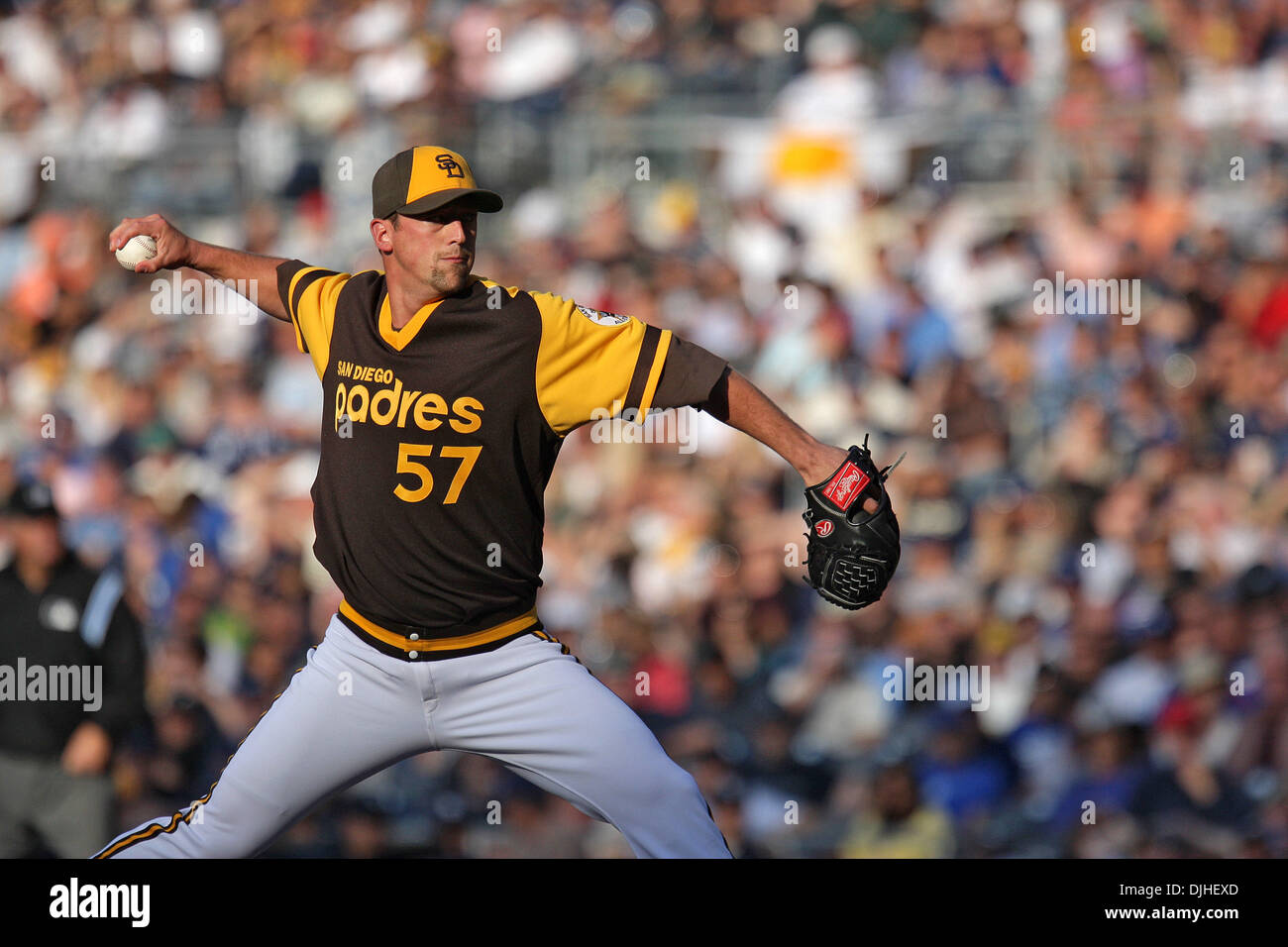 Padres reliever Luke Gregerson took the mound against the Dodgers ...