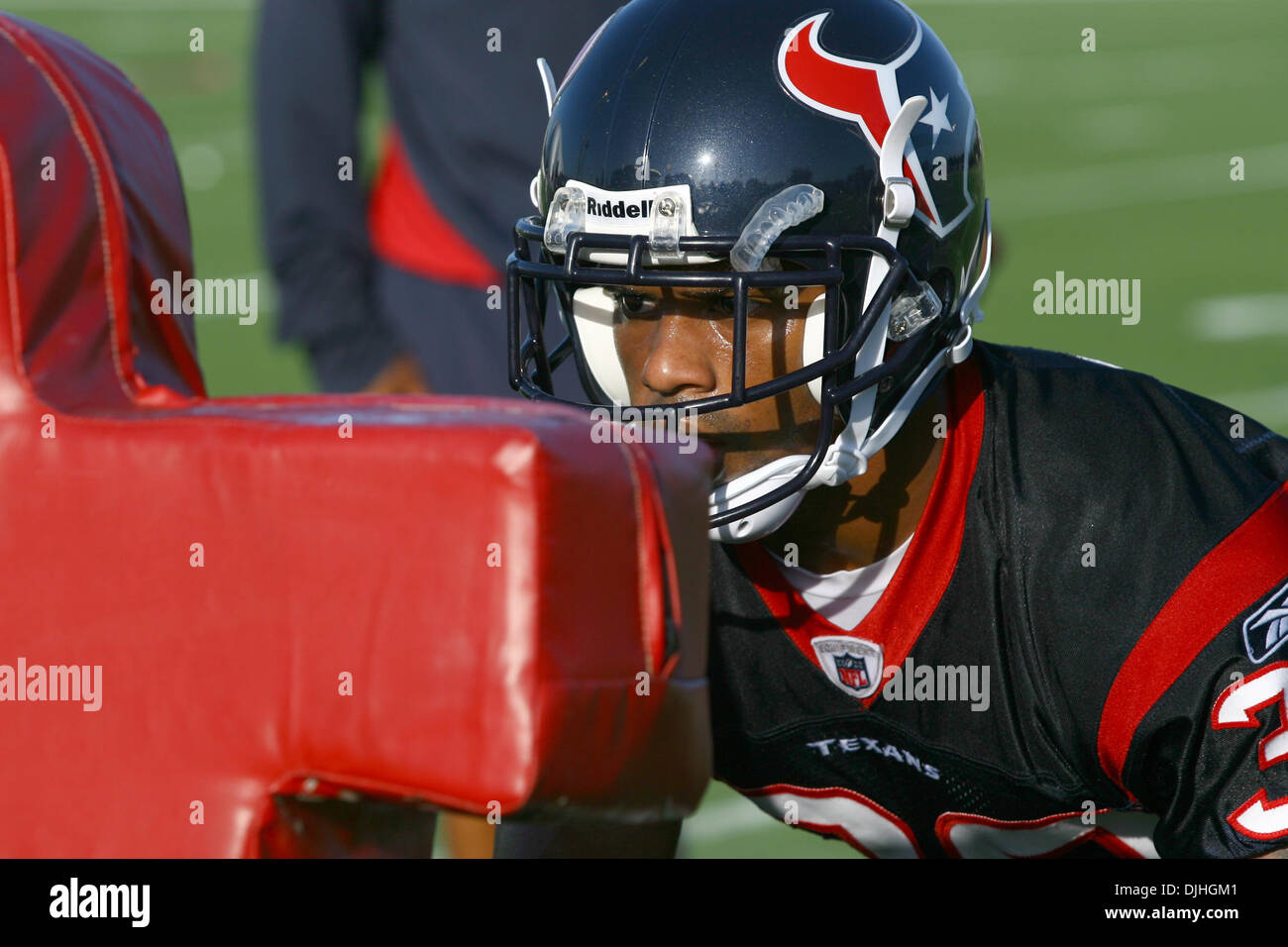 Houston Texans Cornerback Mark Parson (38) is focused on that blocking ...