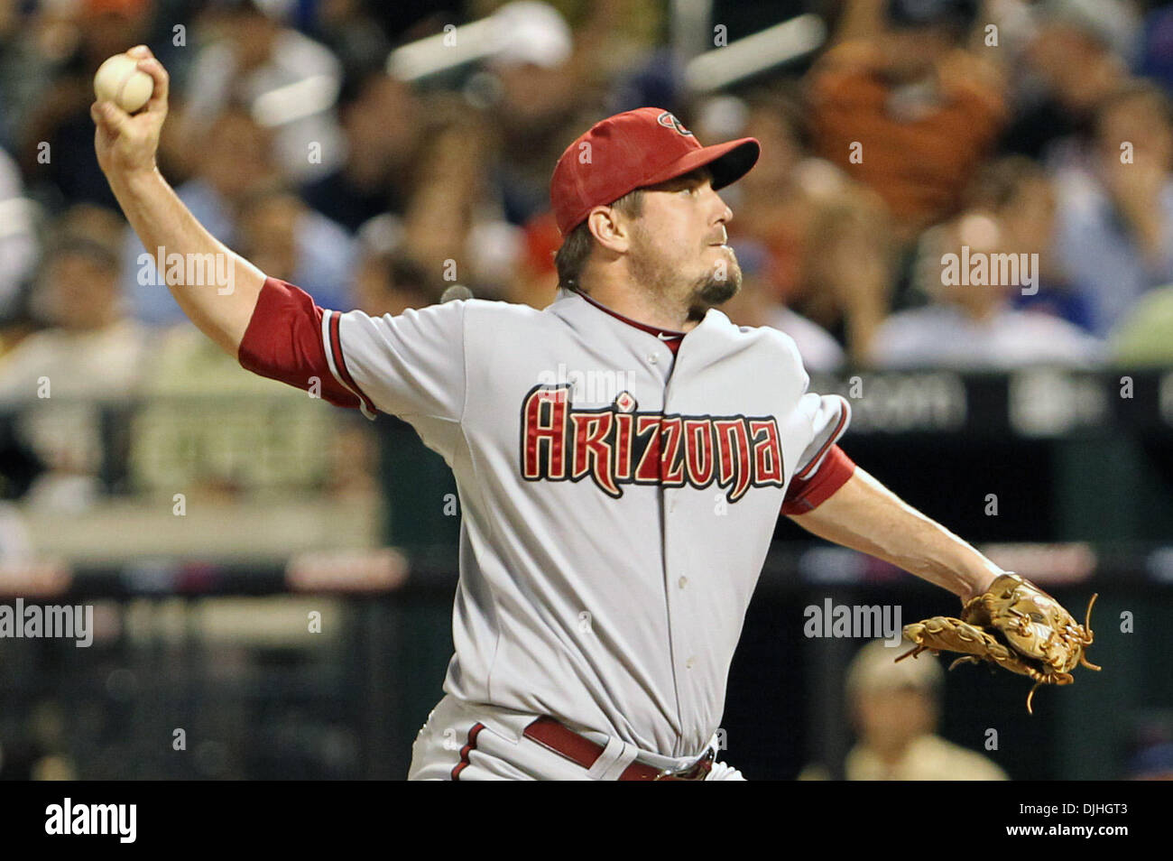 Arizona Diamondbacks pitcher Chad Qualls (#50) during the game at Citi ...
