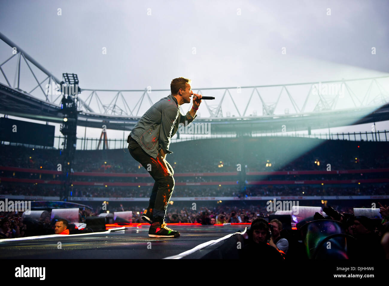 Coldplay performs at the Emirates Stadium London, England - 01.06.12 ...