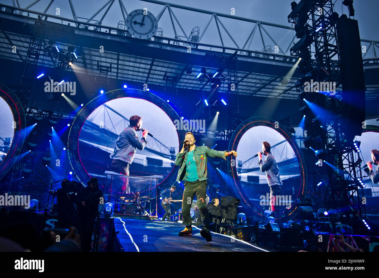 Coldplay performs at the Emirates Stadium London, England - 01.06.12 ...
