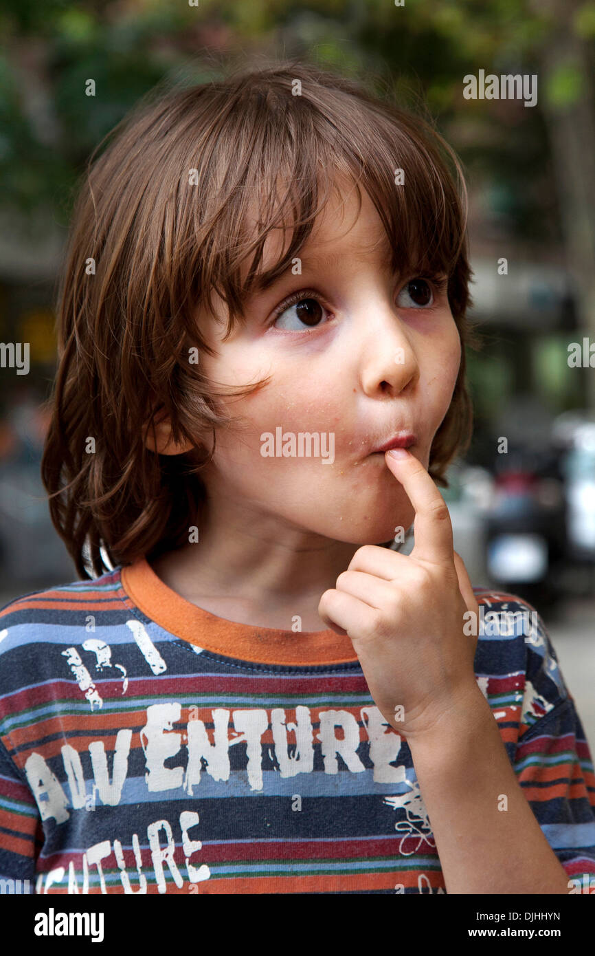 Finger In Mouth High Resolution Stock Photography and Images - Alamy