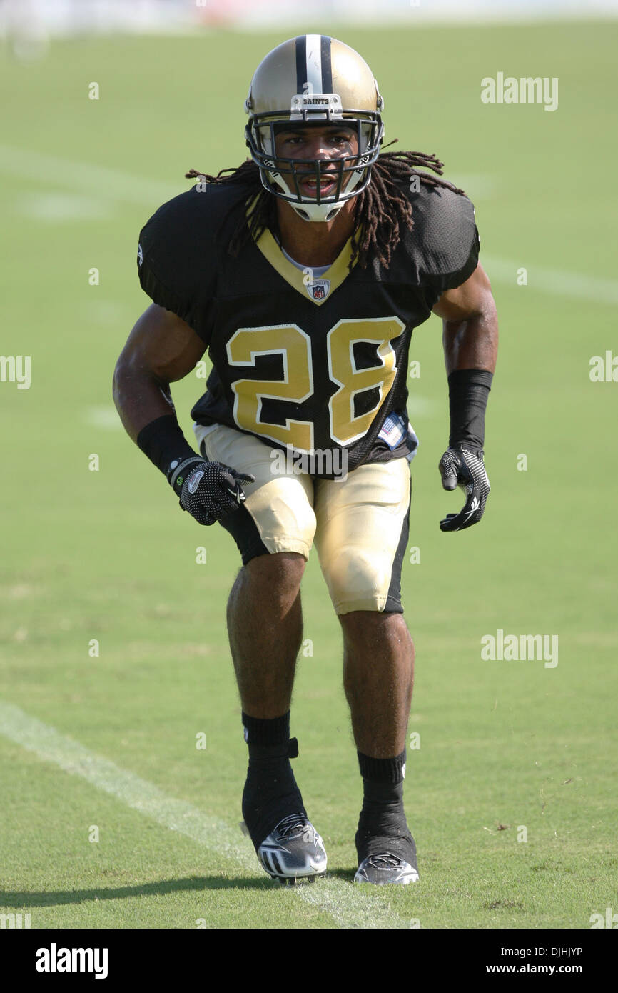 31 July 2010: Saints Safety Usama Young (28) works out during the New ...