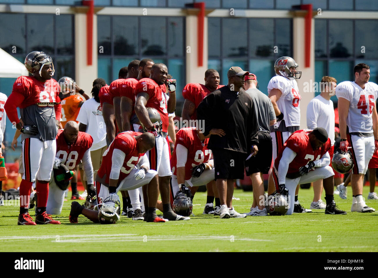 Training camp at the Tampa Buccaneers Training Facility in Tampa ...