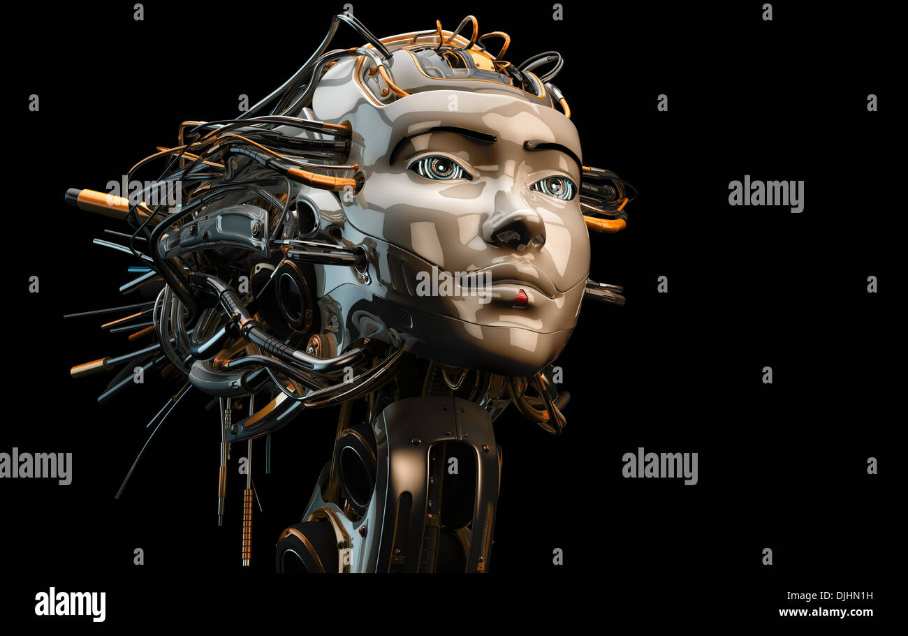 Robotic geisha woman Stock Photo - Alamy