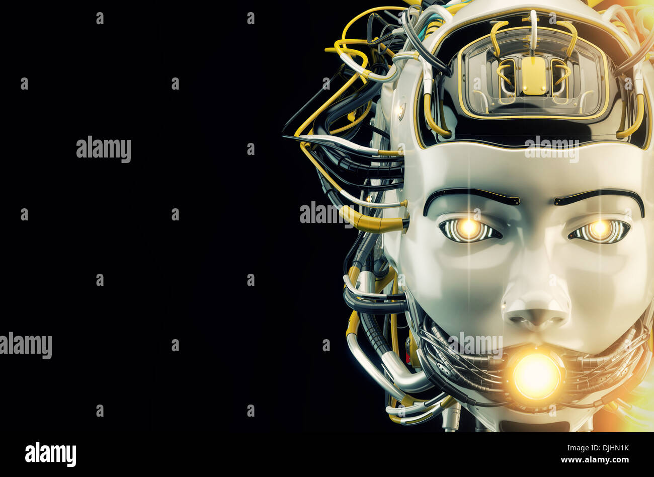 Robotic geisha woman Stock Photo - Alamy