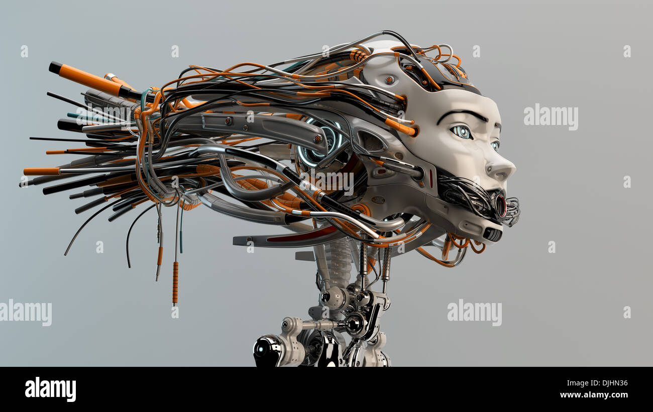 Robotic geisha woman Stock Photo - Alamy