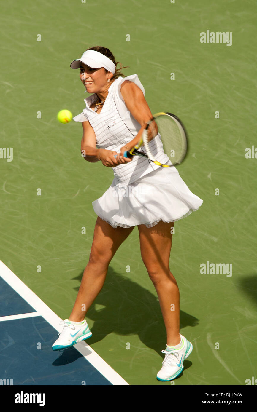 Aug 02, 2010 - San Diego, California, U.S. - ARAVANE REZAI returns a ...