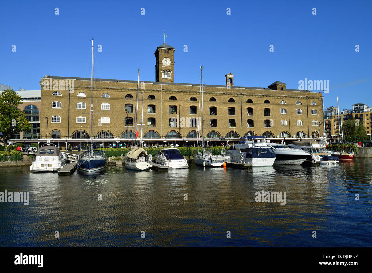 St Katherine's Dock, Tower Bridge, London E1W, United Kingdom Stock ...